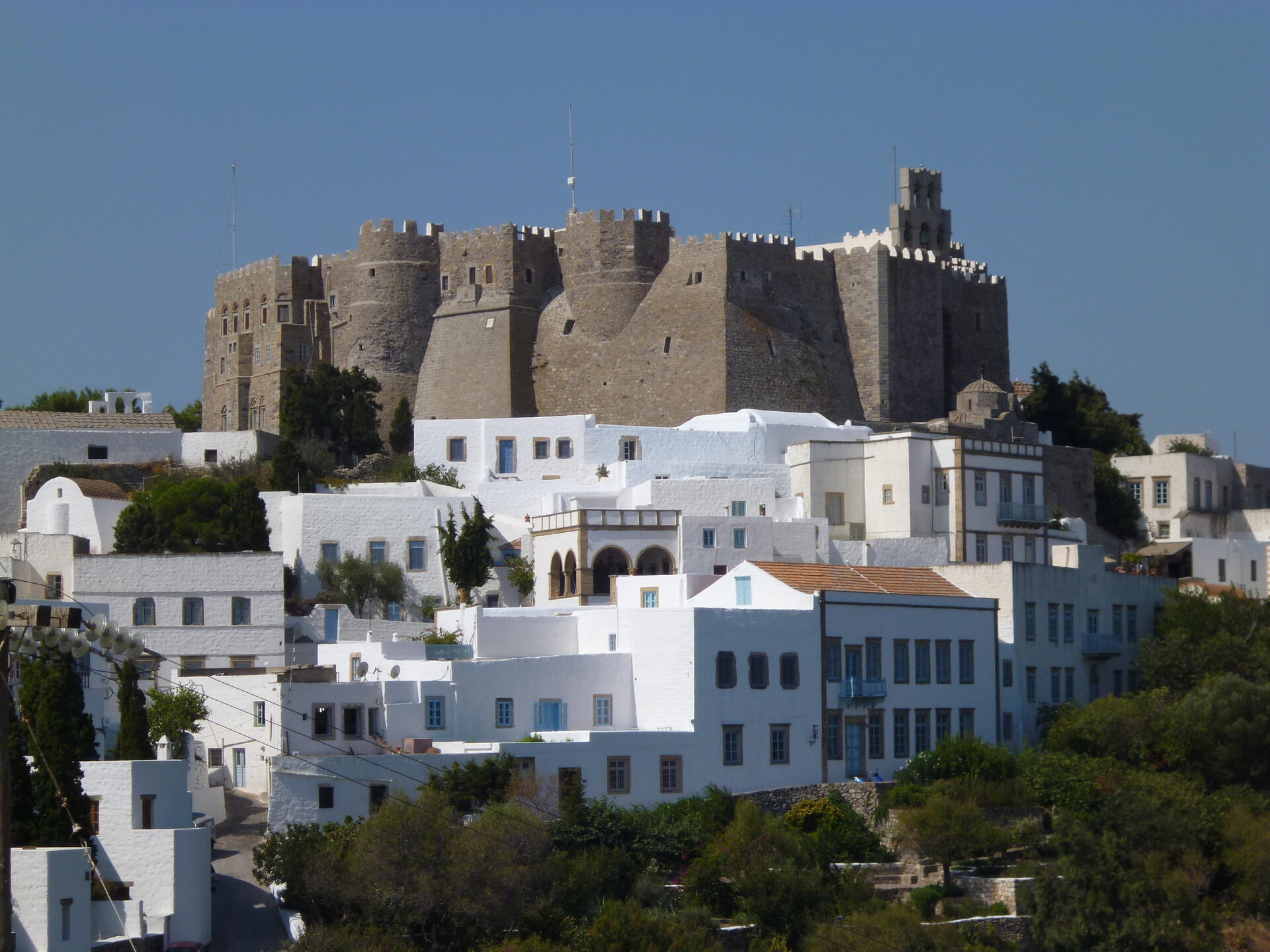 The Historic Centre (Chorá) with the Monastery of Saint-John the ...